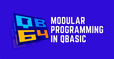 modular programming in qbasic class 10 computer science notes