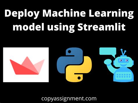 Deploy Machine Learning Model Using Streamlit In Python Ml Model