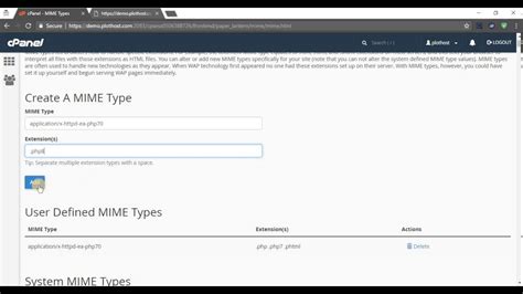 How To Create A New MIME Type In CPanel YouTube