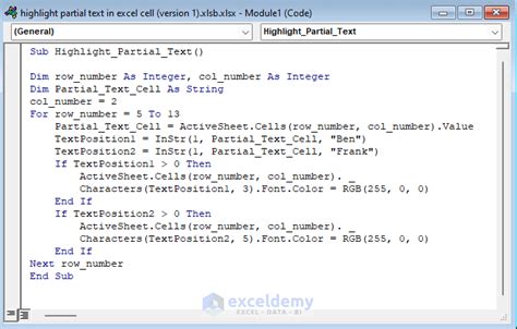 How To Highlight Partial Text In Excel Cell 9 Methods