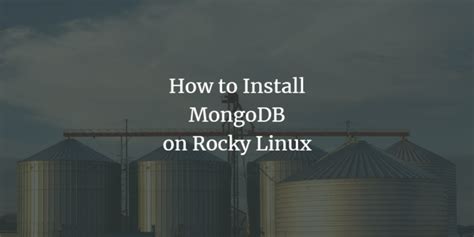 How To Install MongoDB On Rocky Linux VITUX