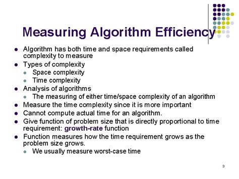 the efficiency of algorithms chapter 7 chapter contents