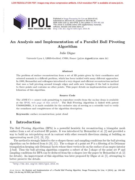 an analysis and impementation of a parallel ball pivoting algorithm pdf triangle sphere