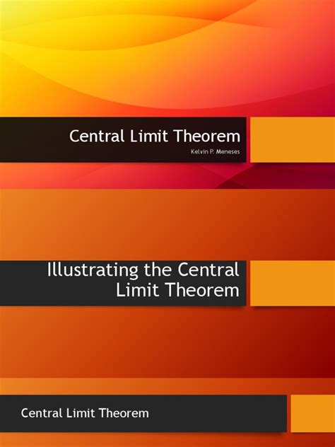central limit theorem pdf pdf standard deviation normal distribution