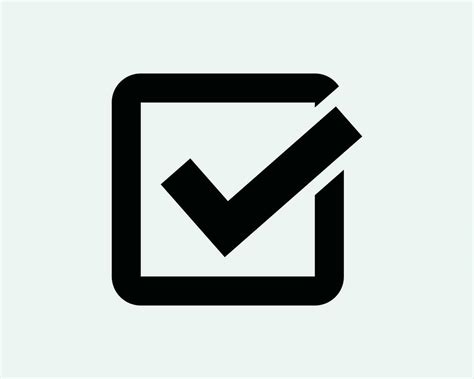 Checkbox Icon Black Tick Mark Check Box Accept Checklist Approved