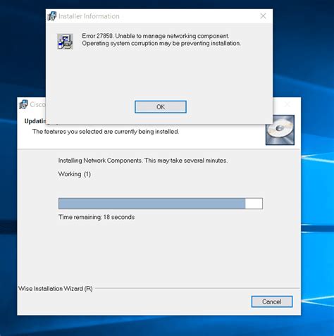how to fix cisco vpn installation error 27850 on windows 10 nextofwindows