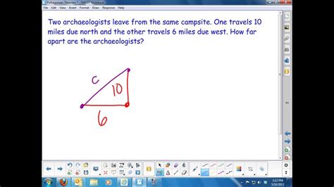 Pythagorean Theorem With Simplifying Radicals Video YouTube