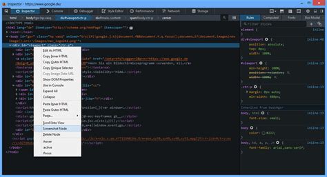 javascript replicating the behavior of ff screenshot node with js stack overflow