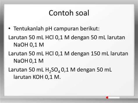 Reaksi Aplikasi Dan Titrasi Asam Basa Kimia Kelas XI PPT