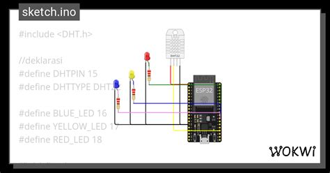Suhu Ruangan Wokwi ESP32 STM32 Arduino Simulator