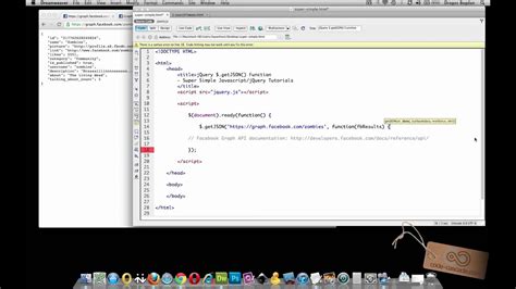 intro to jquery s getjson function super simple javascript jquery tutorials youtube