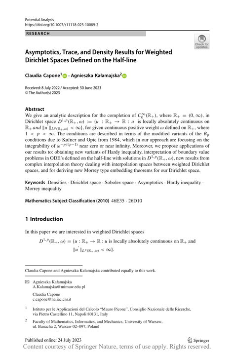 pdf asymptotics trace and density results for weighted dirichlet spaces defined on the half line