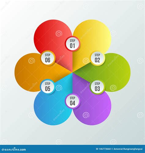 Circle Chart Circle Infographic Or Circular Diagram Stock Vector