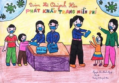 Top 32 mẫu tranh vẽ Cuộc thi Em vẽ sắc màu tình nguyện Em vẽ sắc màu
