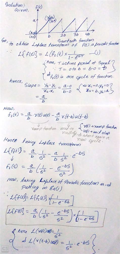 solved use theorem 7 4 3 to find the laplace transform of the given periodic function