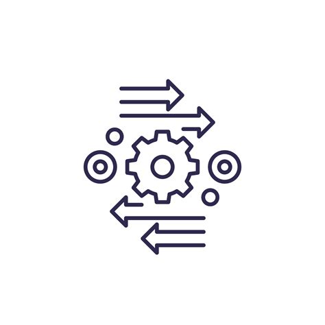 Automation And Optimization Vector Line Icon Eps 2012368 Vector Art At