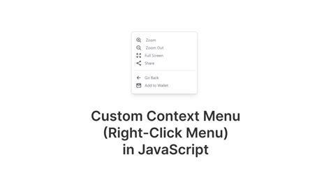 The Essential Guide To Creating Custom Context Menus In Javascript By Tushar Kanjariya