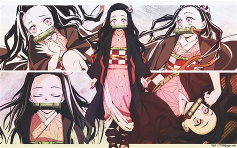 Nezuko Kamado Del Anime Demon Slayer Hd Descarga De Fondo De Pantalla
