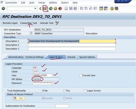 techsap sap rfc connection between two r 3 systems