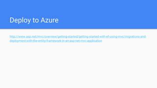 Entity Framework Code First Migrations PPT