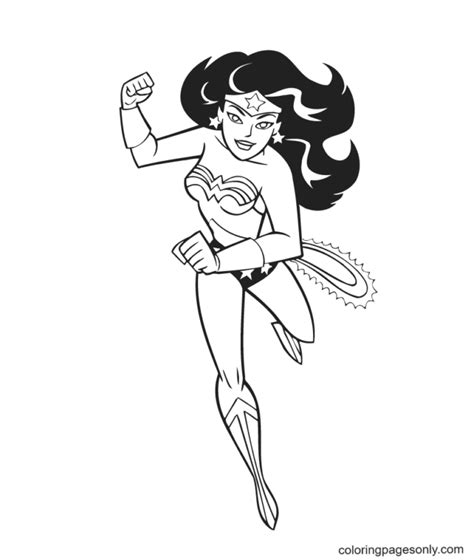 Wonder Woman Coloring Pages Printable For Free Download