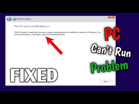 Fix This PC Cant Run Windows 11 Bypass TPM And Secure Boot Easiest