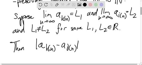 solved limits and sub sequences if the terms of one sequence appear in another sequence in their