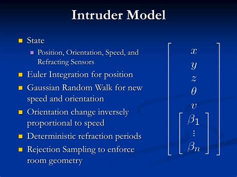 ppt automated intruder tracking using particle filtering and a network of binary motion