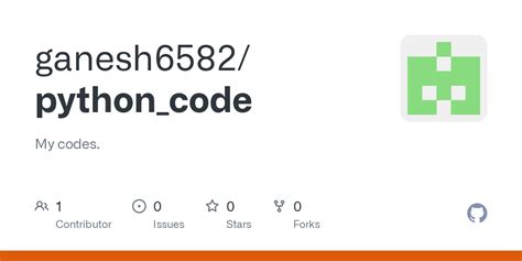 github ganesh6582 python code my codes