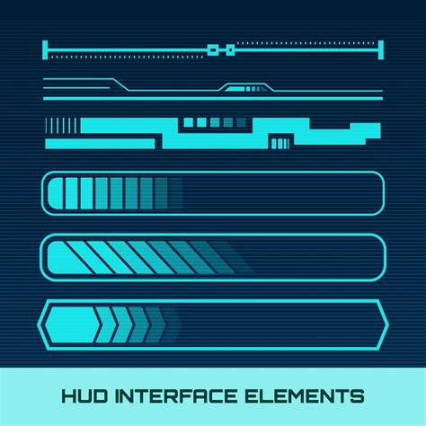 Hud Interface Elements 693922 Vector Art At Vecteezy