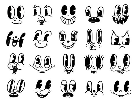 Caras De Dibujos Animados Retro Comic Vintage Cara De Mascota Retro Porn Sex Picture