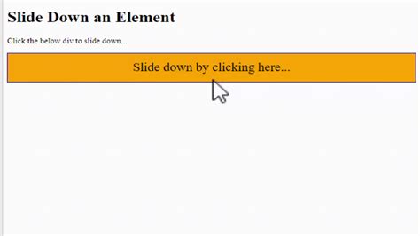 JQuery Slide An Element Studyopedia