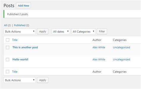 Tutorial How To Add A Custom Bulk Action In WordPress Admin A White