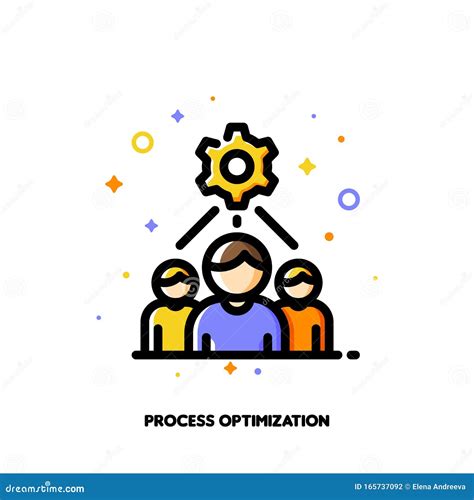 Process Symbol On White Background Four Step Cycle Arrow Sign Stock