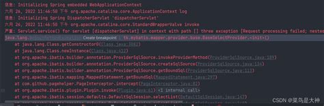 java lang nosuchmethodexception tk mybatis mapper provider base baseselectprovider ＜init＞ tk