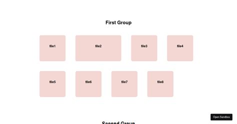 React Dnd Sortable Grid Multiple Groups Codesandbox