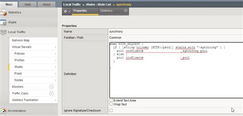 Configuring F5 Load Balancers To Support Synchrony Traffic Confluence