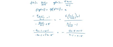 solved show that f and g are inverse functions a algebraically b graphically and c