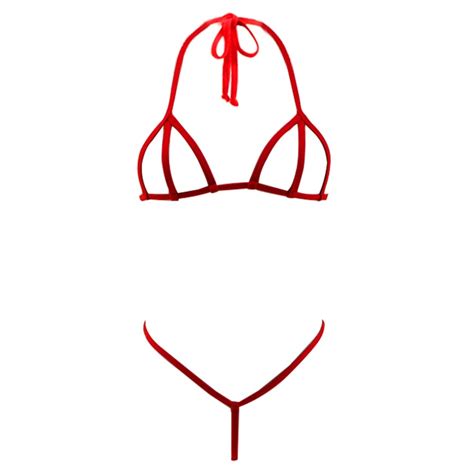 Micro Extreme Bikini Sexy G String Mini Bikinis Peekaboo Slutty No Cover Womens Tiny Teeny