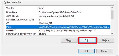 how to set java home environment variable on windows 10