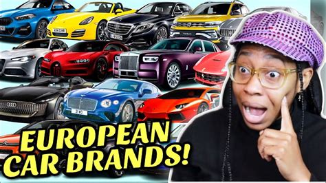AMERICAN REACTS TO EUROPEAN CAR BRANDS FOR THE FIRST TIME GERMANY