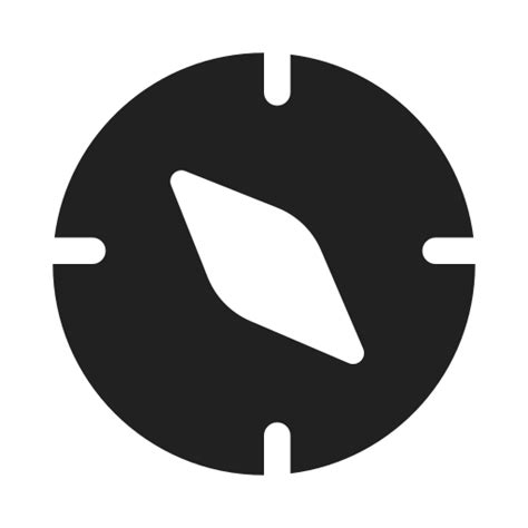Compass Northwest Filled Icon User Interface Gesture Icons