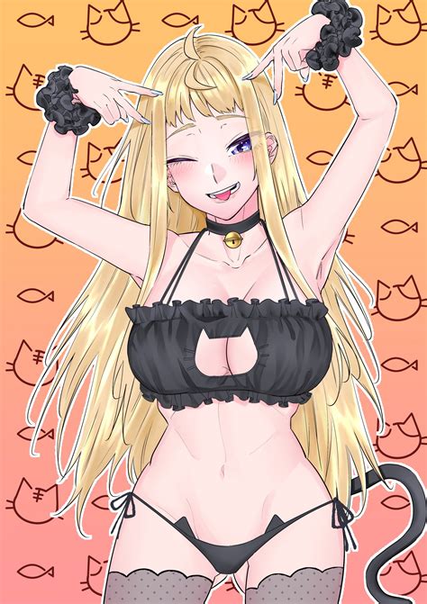 Rule 34 1girls Bell Collar Big Breasts Black Bra Black Panties Blonde Blonde Hair Blue Eyes