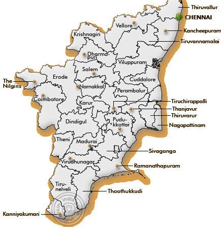 Tamil Nadu Route Map Maps Of Tamilnadu Tamilnadu Map Tourist Maps