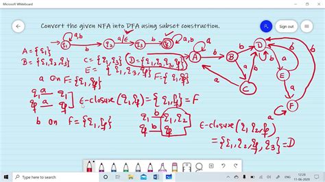 lecture 15 nfa to dfa conversion using subset construction youtube