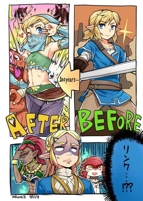 The Difference 100 Years Makes The Legend Of Zelda Breath Of The Wild Know Your Meme