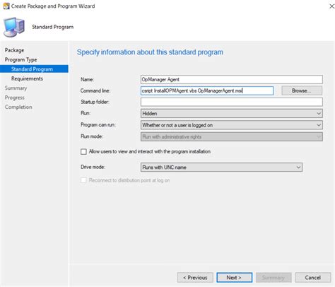 Installing Agent Using Sccm Opmanager Help
