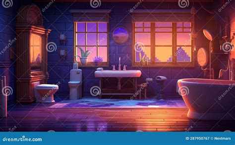 Bathroom Or Bedroom With Bath Sink Toilet Bowl And Furniture Towels Mirror And Cosmetic