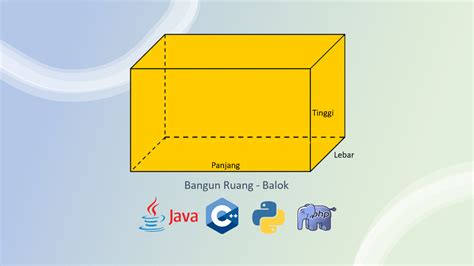 algoritma flowchart dan pemrograman menghitung volume balok luas permukaan balok dan keliling