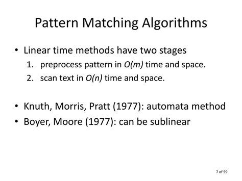 ppt pattern matching algorithms an overview powerpoint presentation id 598621